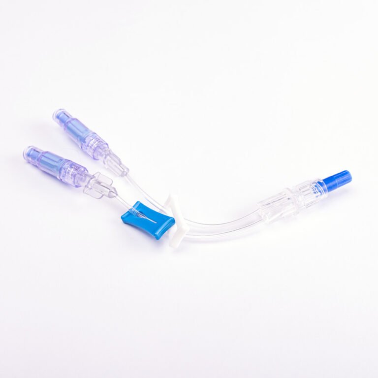 Double Lumen Extension Set With Positive Needlefree Valve – Oncosem