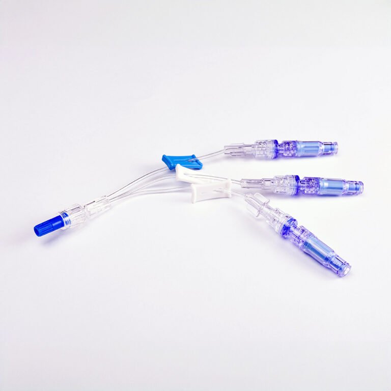 Triple Lumen Extension Set With Checkvalve With Positive Needlefree ...