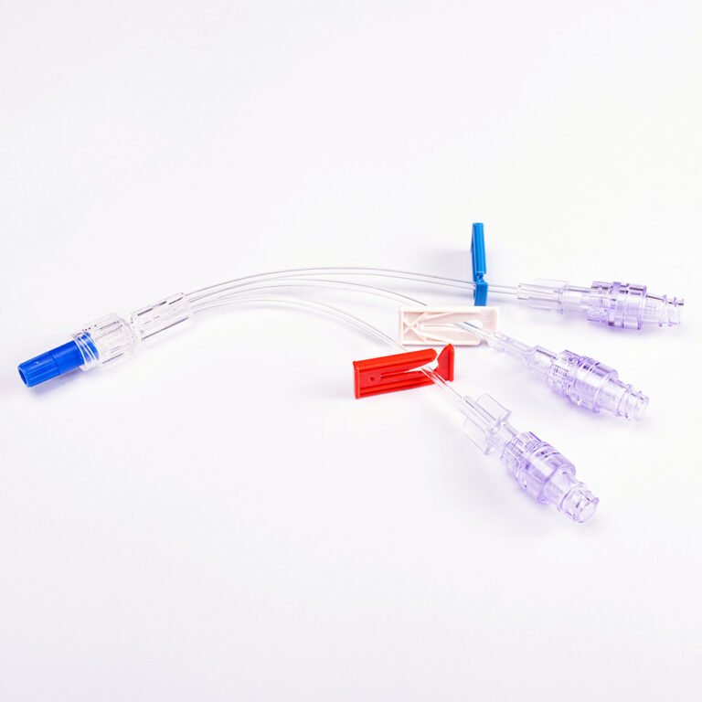 Triple Lumen Extension Set With Neutral Needlefree Valve – Oncosem